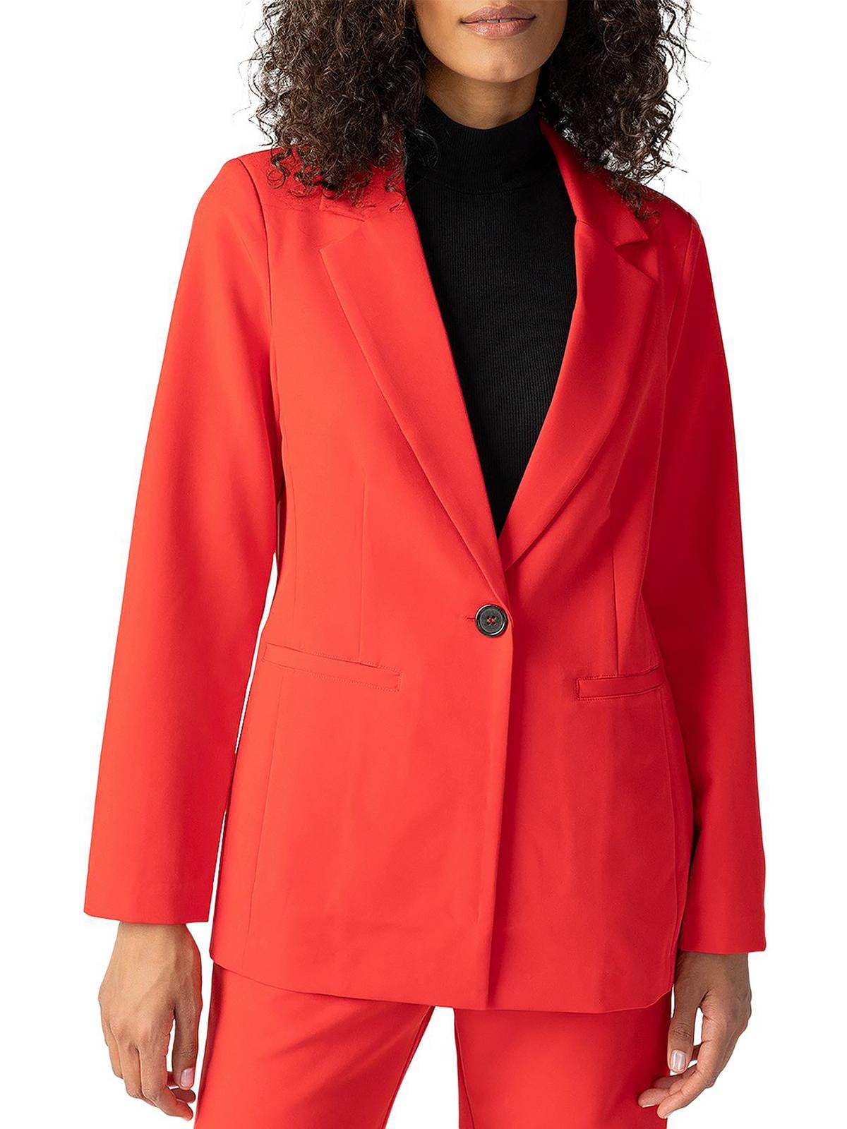 Sanctuary Womens Bryce Suit Separate Office One-Button Blazer - Walmart.com