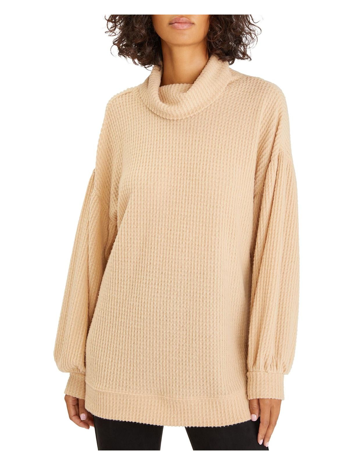 Sanctuary Womens Feel The Love Turtle Neck Waffle Tunic Top - Walmart.com
