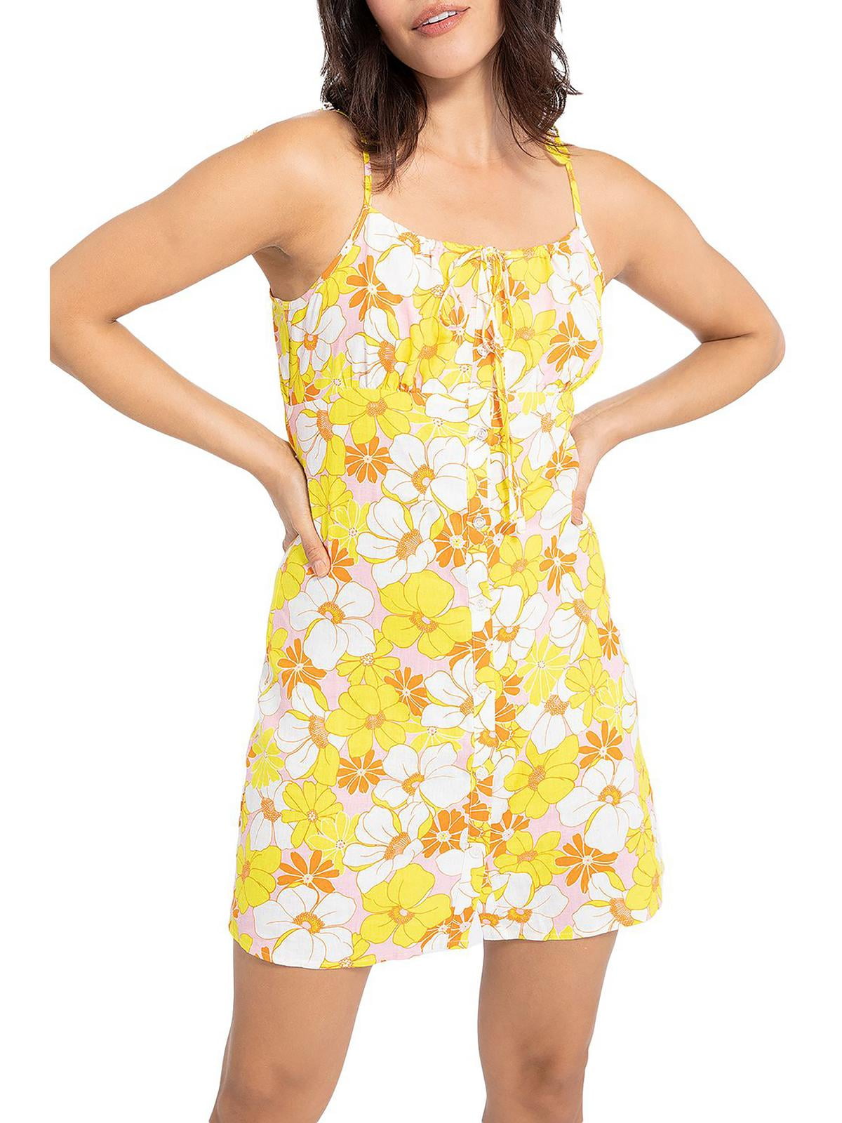 Sanctuary Womens Floral Micro-Mini Slip Dress - Walmart.com