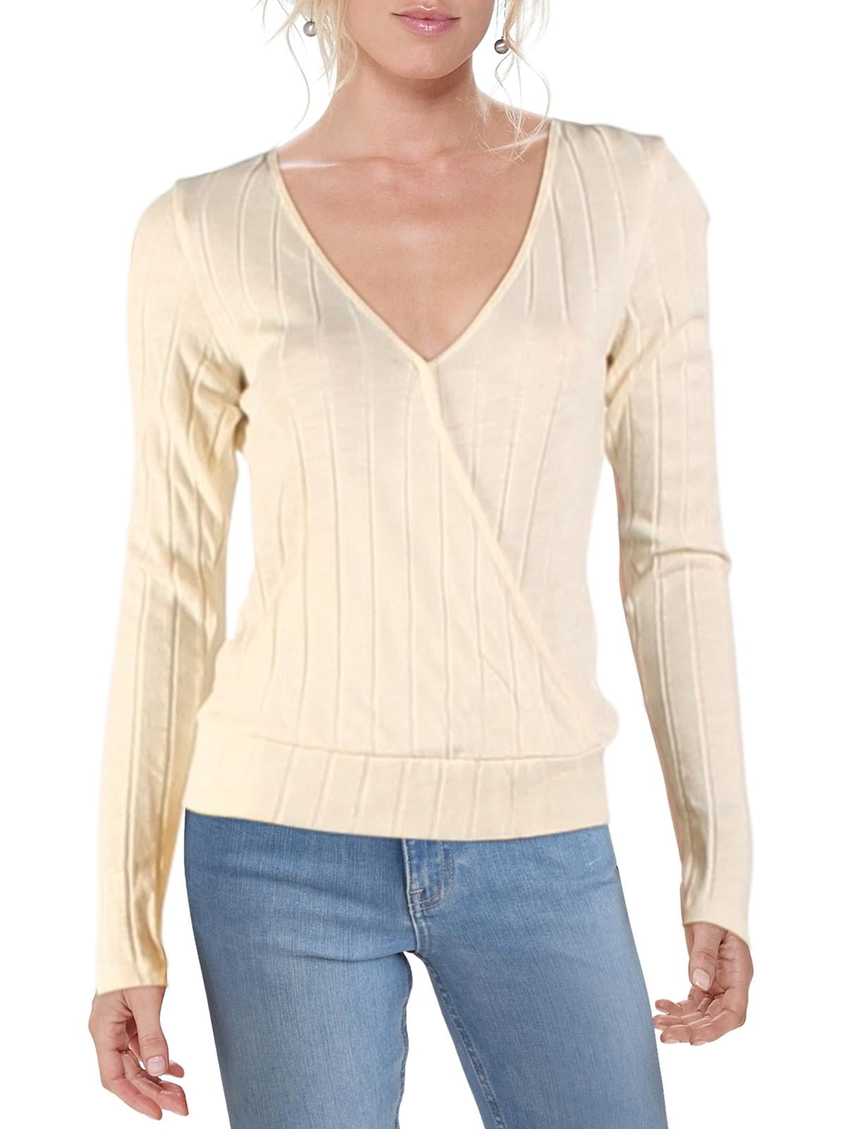 Sanctuary Womens Over the Rainbow Ribbed Banded Bottom Top - Walmart.com