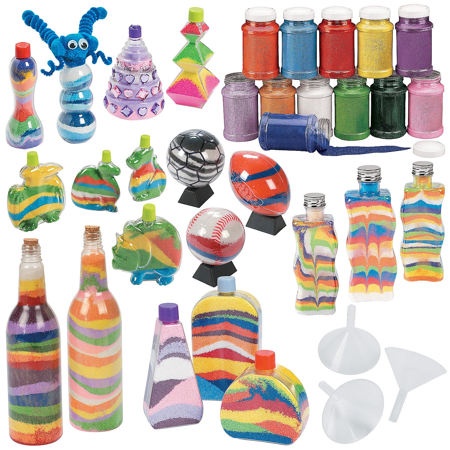 Sand Art Basics Craft Pack Assortment, Makes 144, Craft Supplies, Party ...