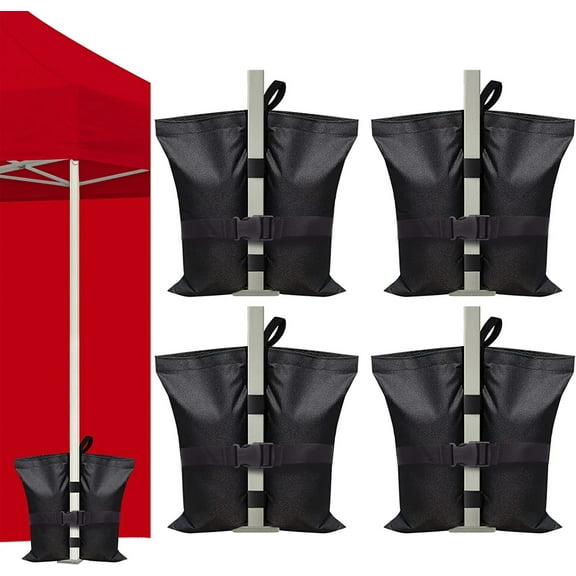 Extra Large Canopy Weight Bags(320 lbs) Set of 4, Heavy Duty Leg Gazebo ...