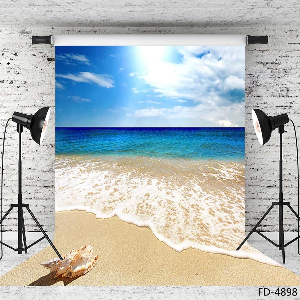 Sand Beach Conch Scenic Sea Wave Ocean Scenery Backgrounds Children ...