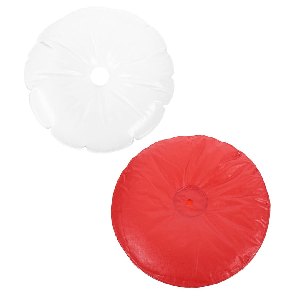 Sand Beach Parasol Fixed Base with Weighted Water Bag Windproof Balloon ...