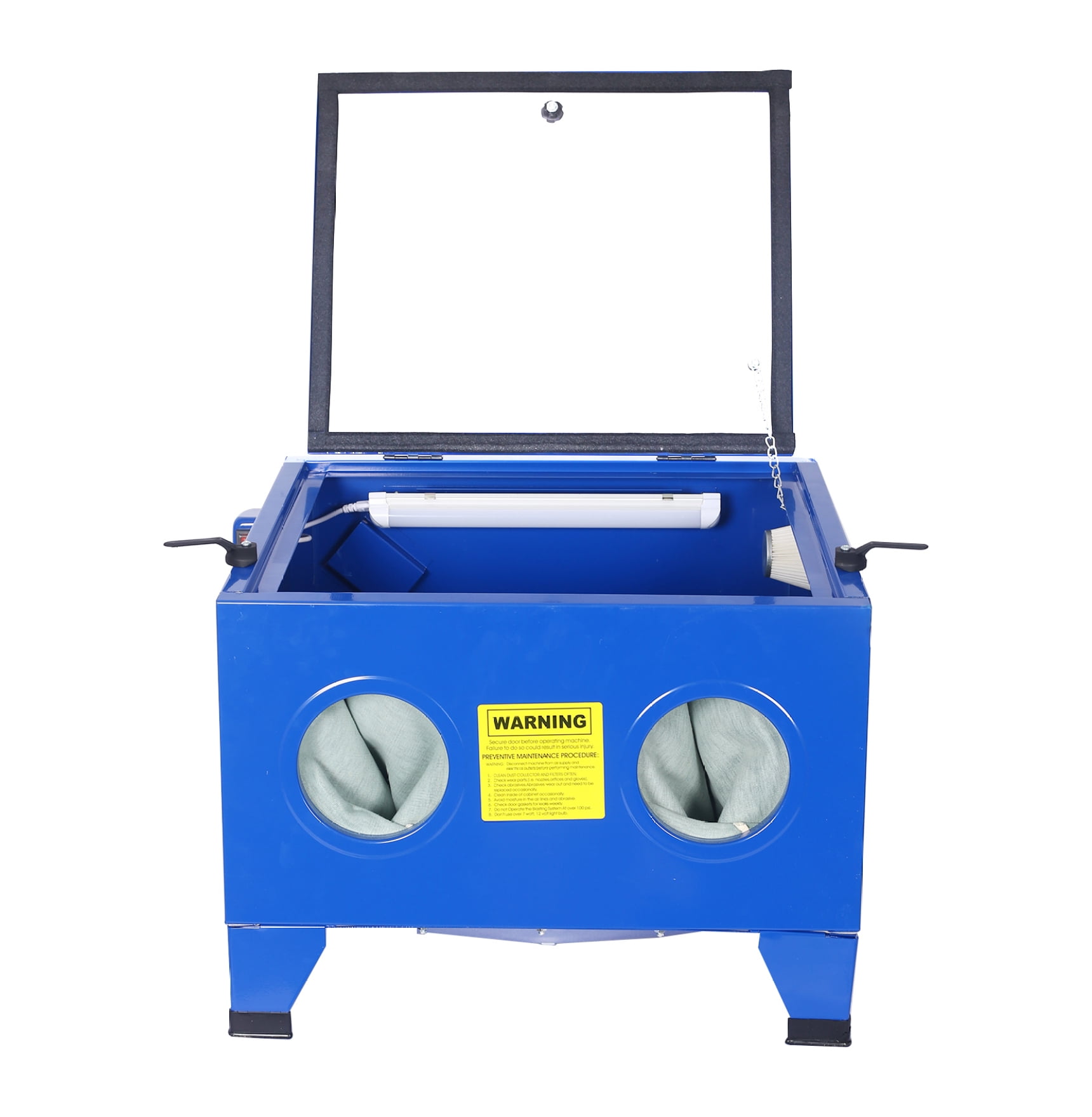 Sand Blaster Cabinet 25 Gallon - Portable Benchtop Blasting Cabinet Kit ...