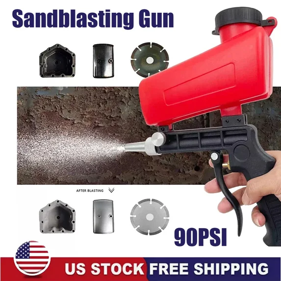 Sand Blaster Gun Handheld Air Compressor Speed Sand Gun Blaster Sand ...