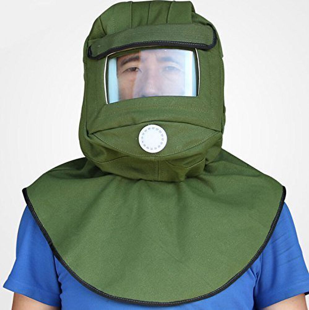 Sand Blasting Hood Cap Anti Wind/Sandblaster Tools Dust Protective Face ...