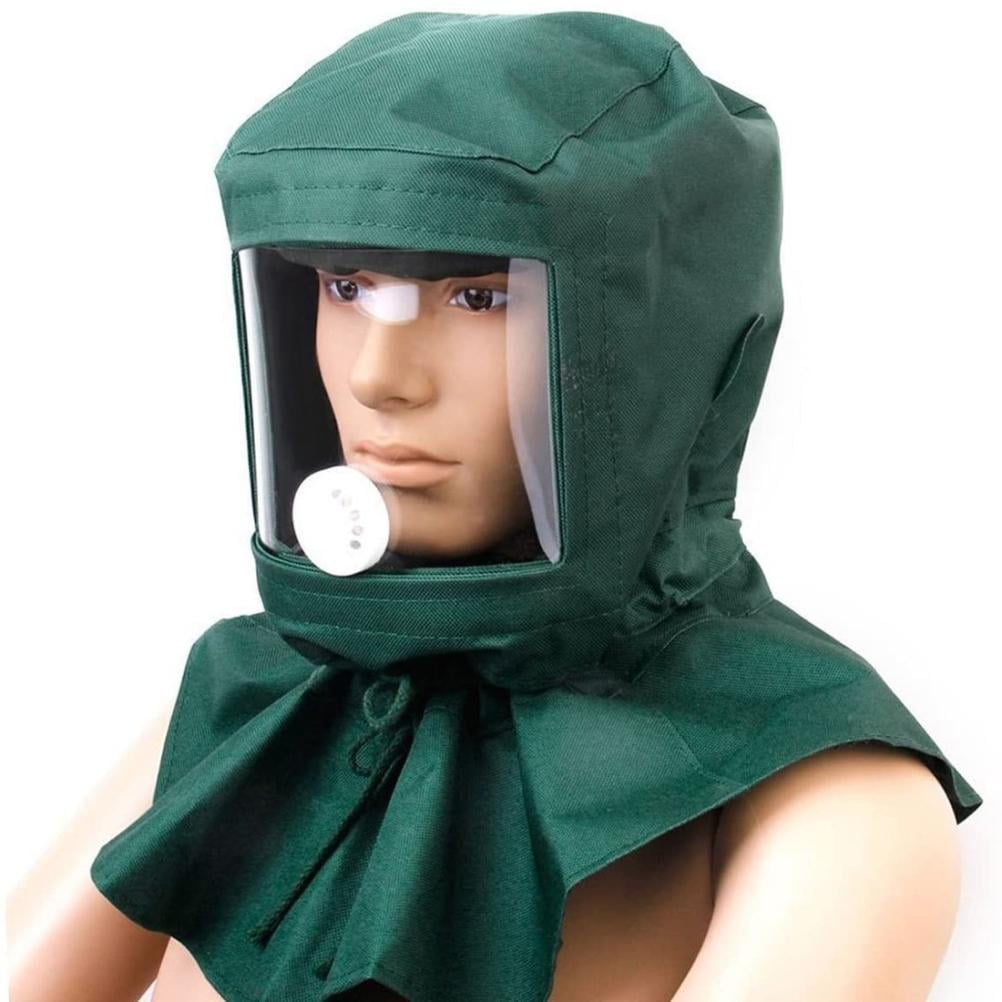 Sand Blasting Hood Cap Canvas Shawl Sandblaster Protective Face Cover ...