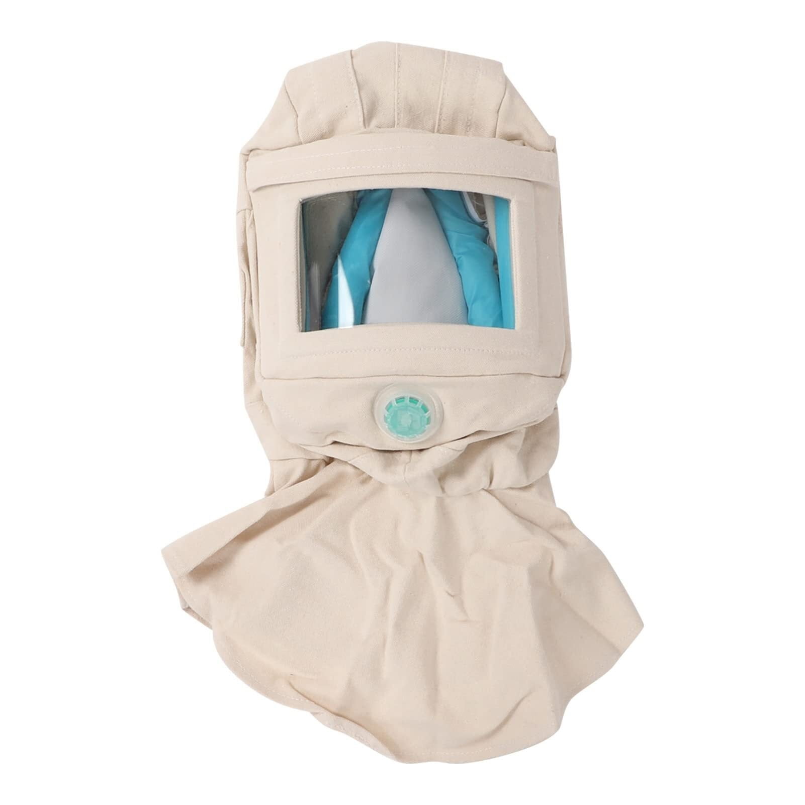 Sand Blasting Hood Cap, Canvas Shawl Sandblaster Protective Gear Mask ...
