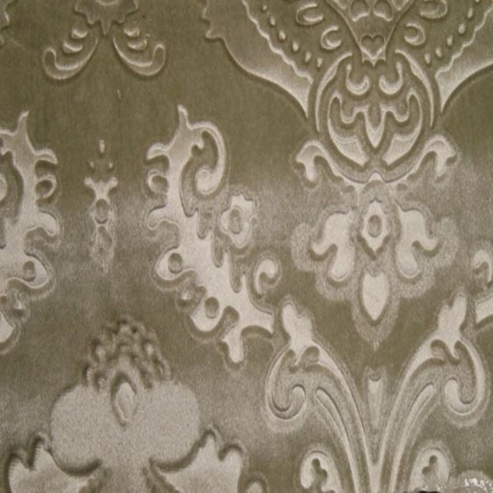 Sand Brocade Velvet Damask Fabric, Ideal Embossed Material for ...