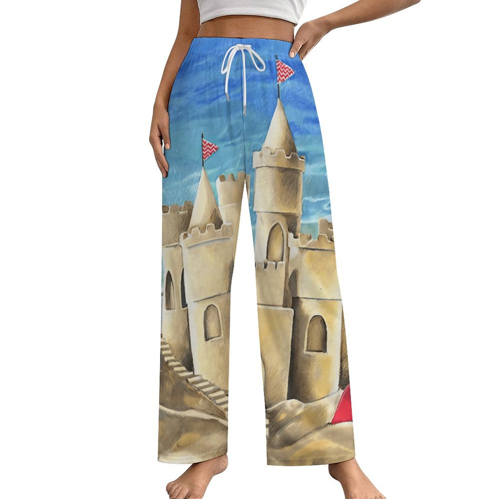 Sand Castle Beach Christmas Women's Pajamas Pajama Pants Women's ...