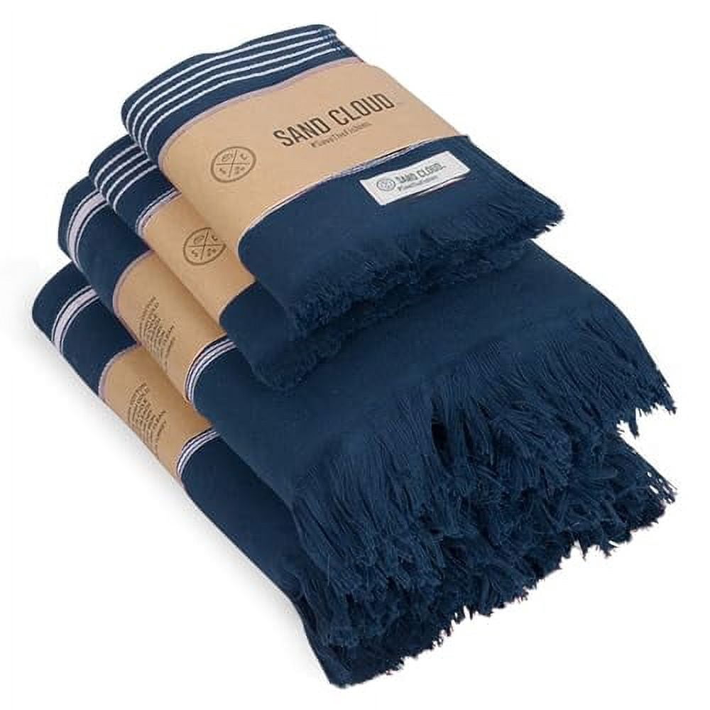 Sand Cloud Turkish Bath Towels Bundle for Bathroom, Set of 4 (Classic ...