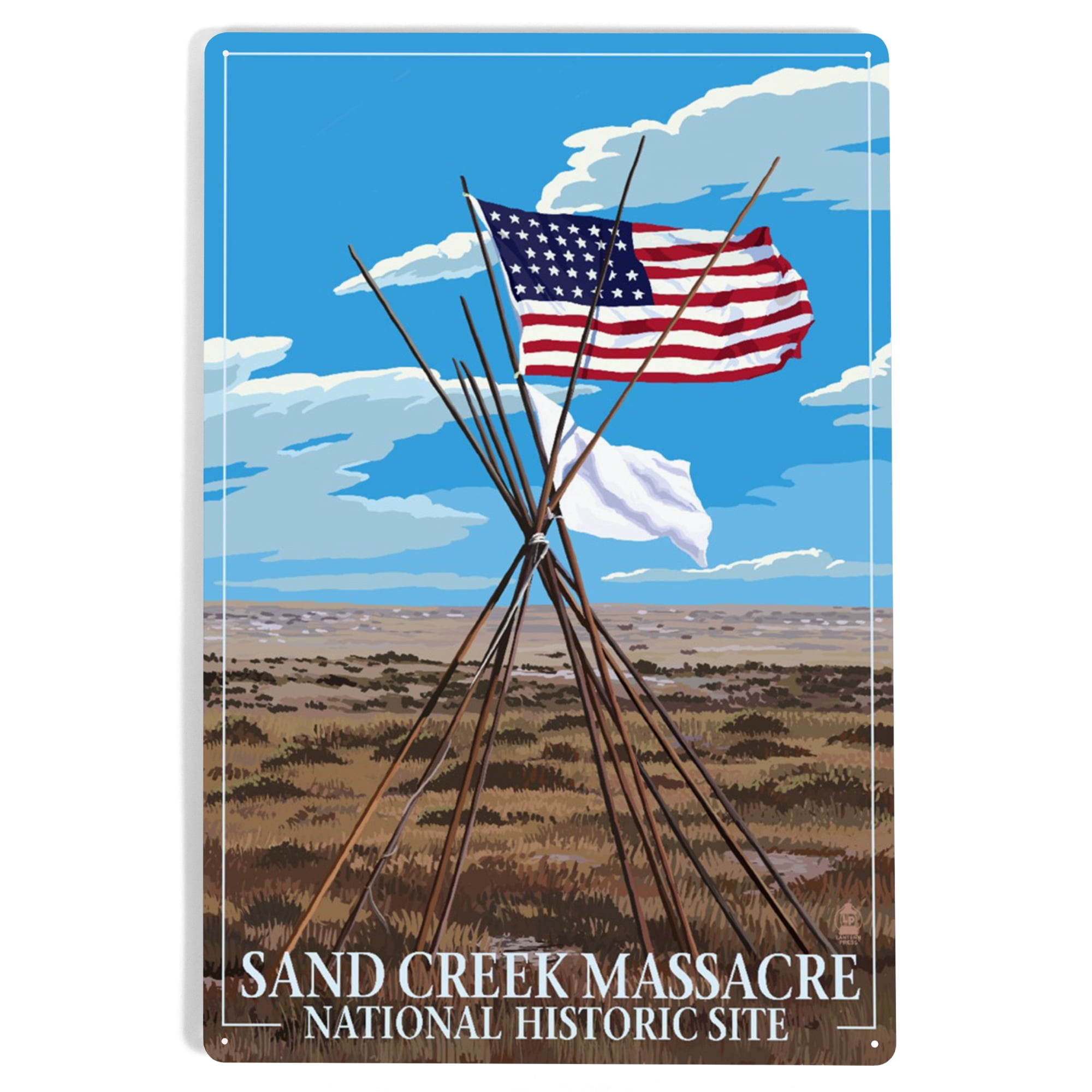 Sand Creek Massacre National Historic Site, Colorado (12x18 Aluminum ...