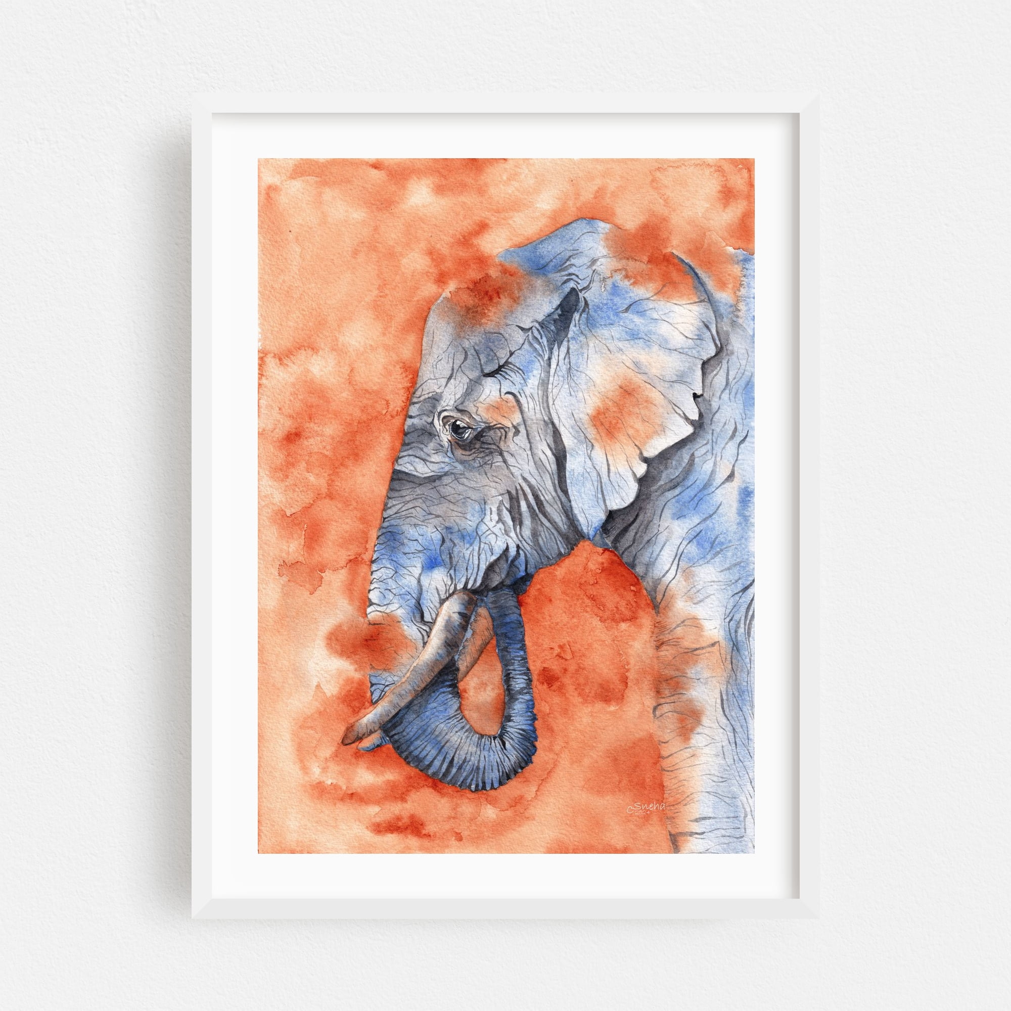 Sand Dance by Elephant | Watercolor Art Painting - Painting Watercolor ...