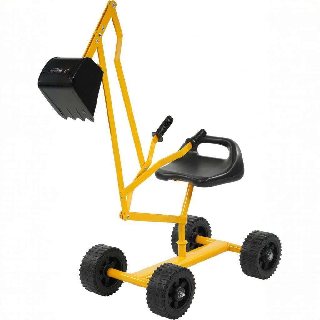 Sand Digger Kids Excavator Ride On Toy, Beach Toys Outdoor Sandbox Toy ...