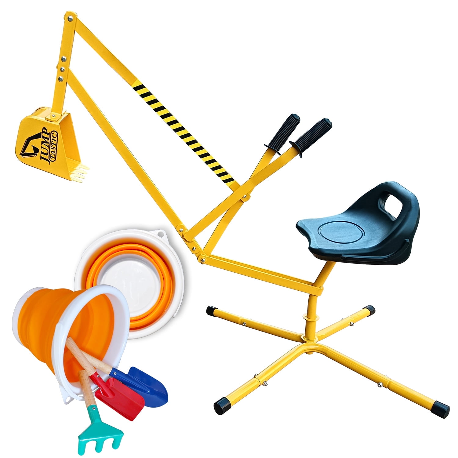 Sand Digger Sandbox Digger Toy, 360°Rotating Base, Sturdy Stable Steel ...