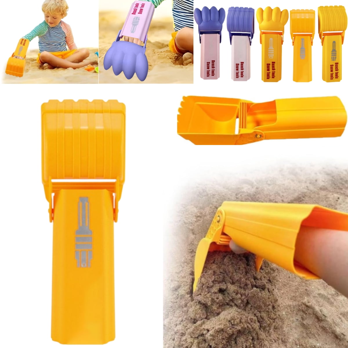 Sand Digger Toy – Children Snow Scooper, Manual Excavation Claw ...