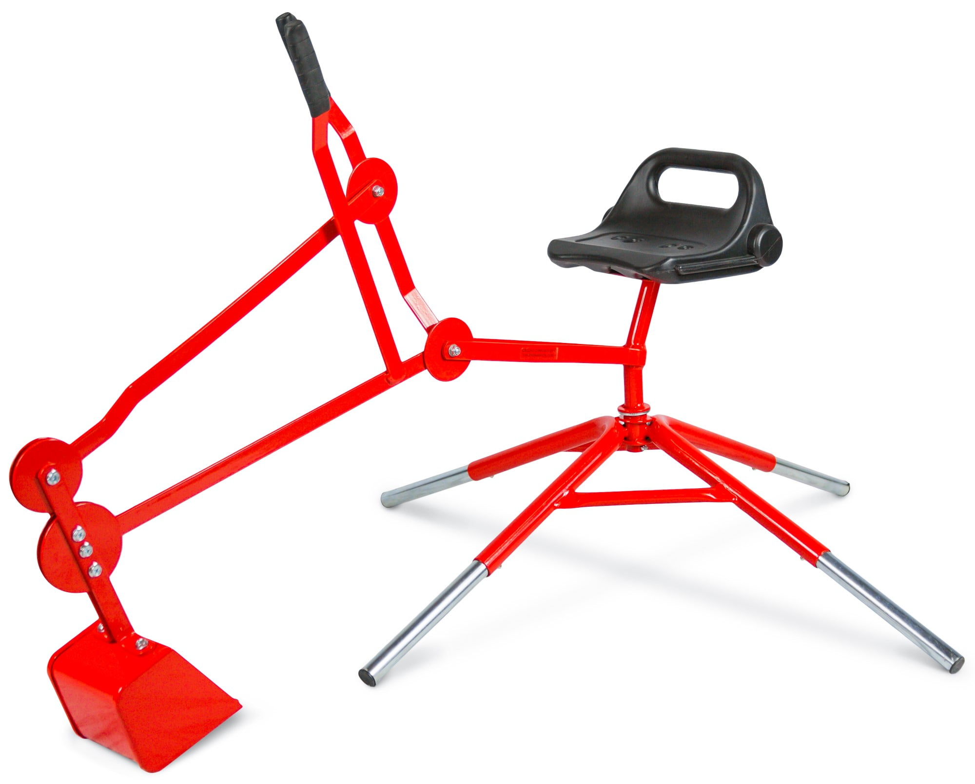 Sand Digger Toy Exavator with Telescoping Legs That Raise Seat Height ...