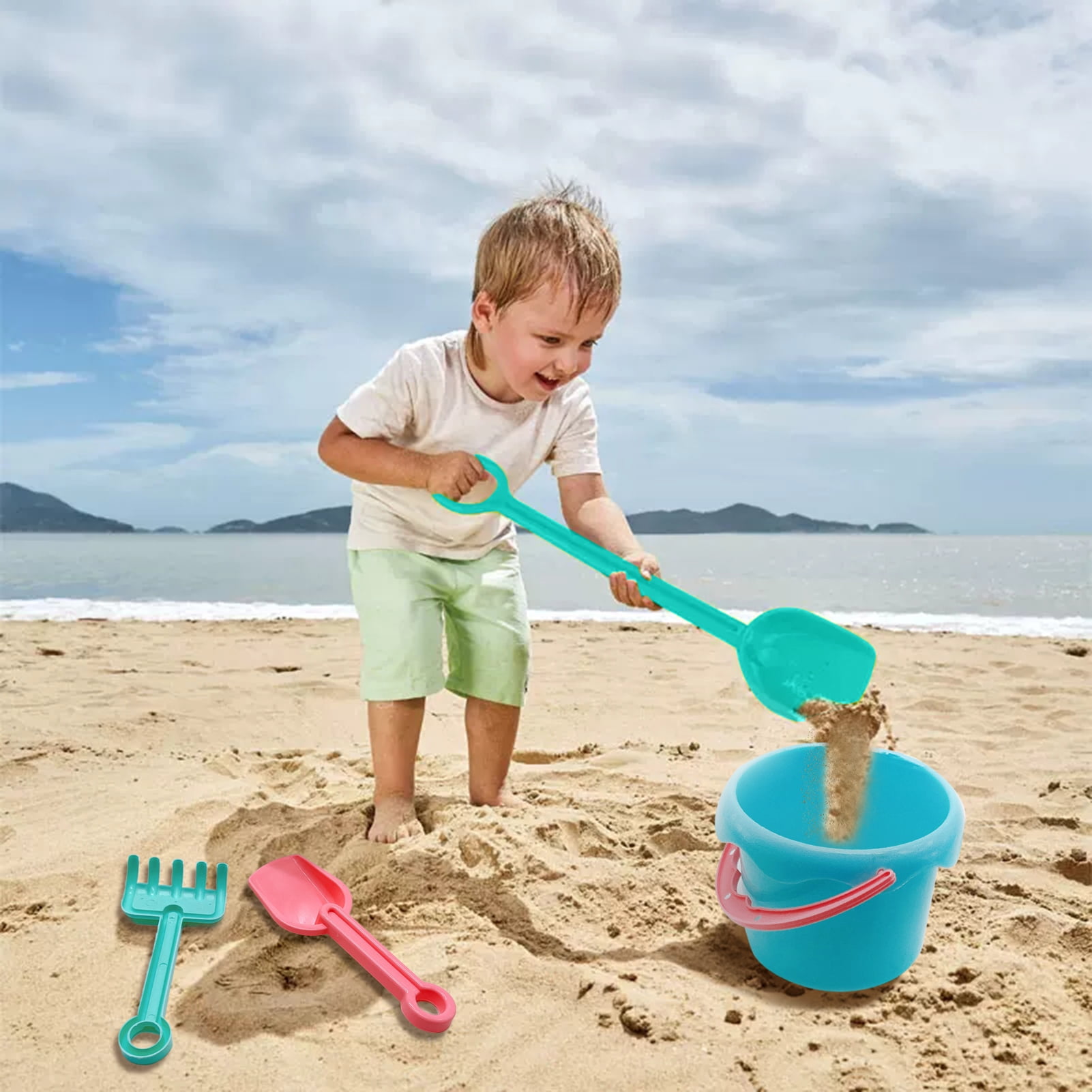 Sand Digging Tool with Rake Hand-eye Coordination Smooth Surface Parent ...