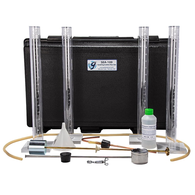 Sand Equivalent Test Set with Carrying Case - Walmart Business Supplies