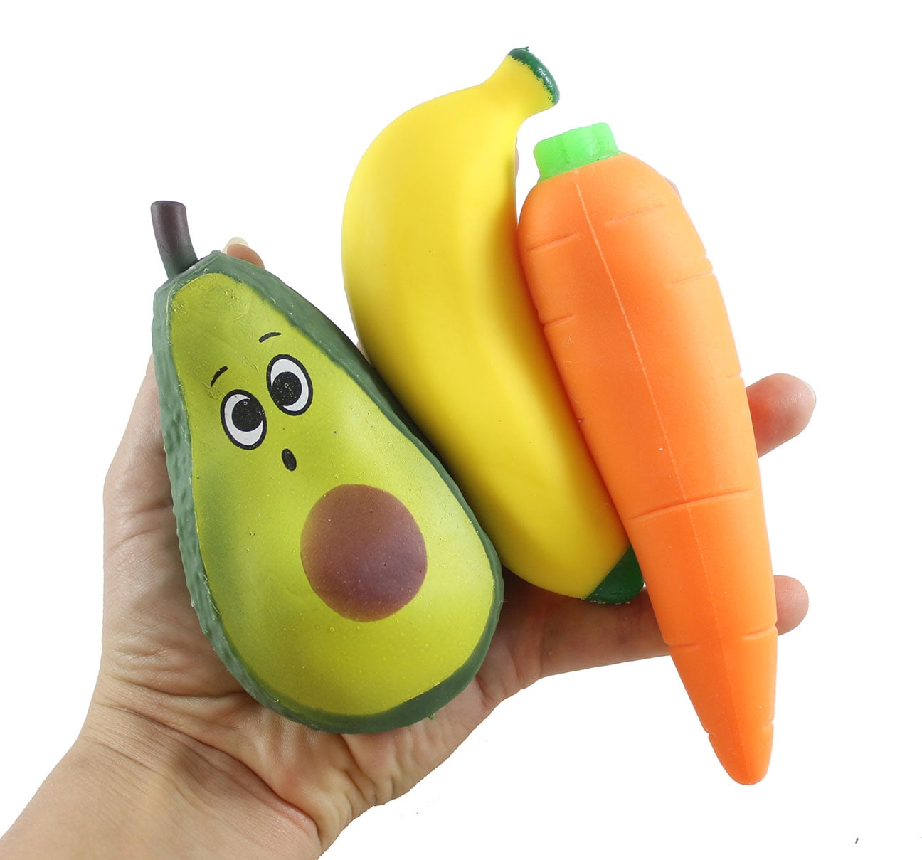 Sand Filled Banana, Carrot & Avocado - Moldable Sensory, Stress ...