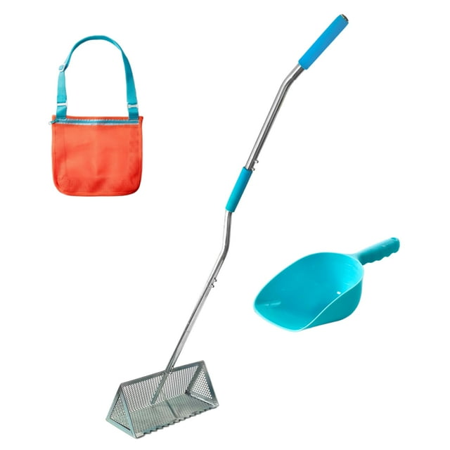 Sand Flea Rake - STF9 Commercial Grade Beach Rake for Sand, Shark Teeth ...