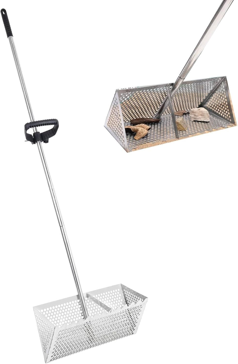 Sand Flea Rake, The Shark Tooth Screen Comes with A 16-Inch-Wide Drain ...