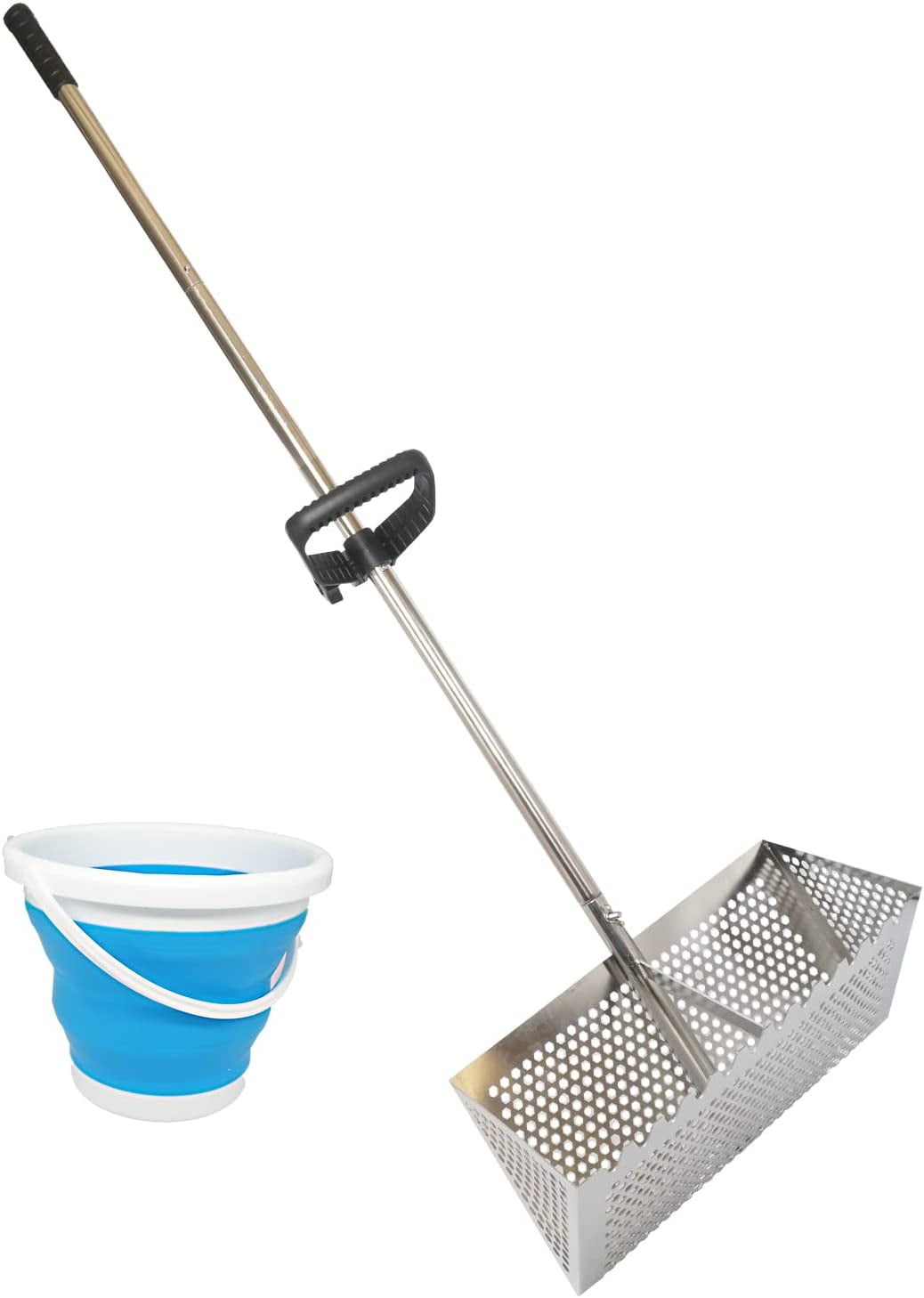 Sand Fleas Rake, Stainless Steel Sand Sifter, Detachable 47 Inches Long ...