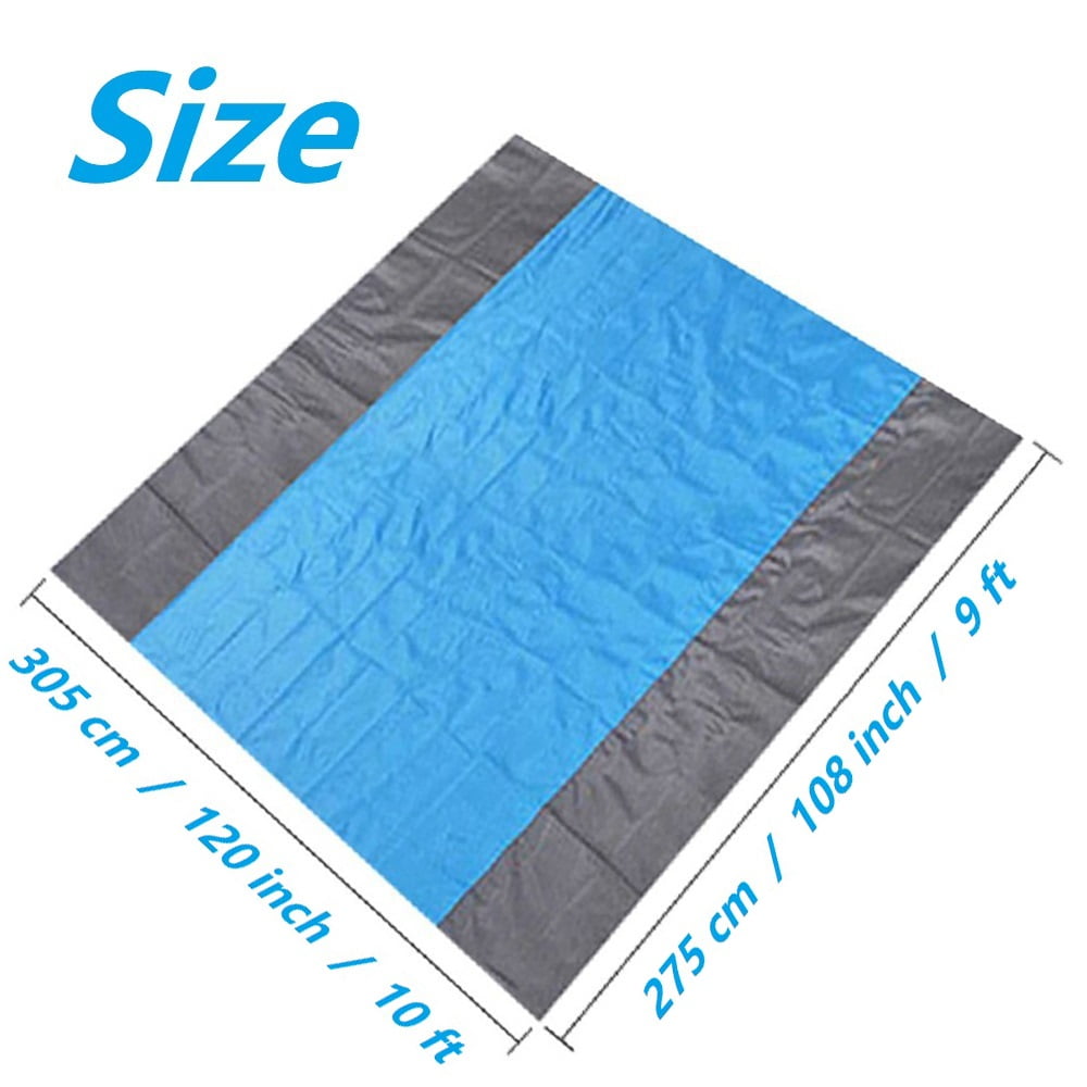 Sand Free Beach Mat, Portable Beach Blanket Outdoor Sand Proof Mat for ...