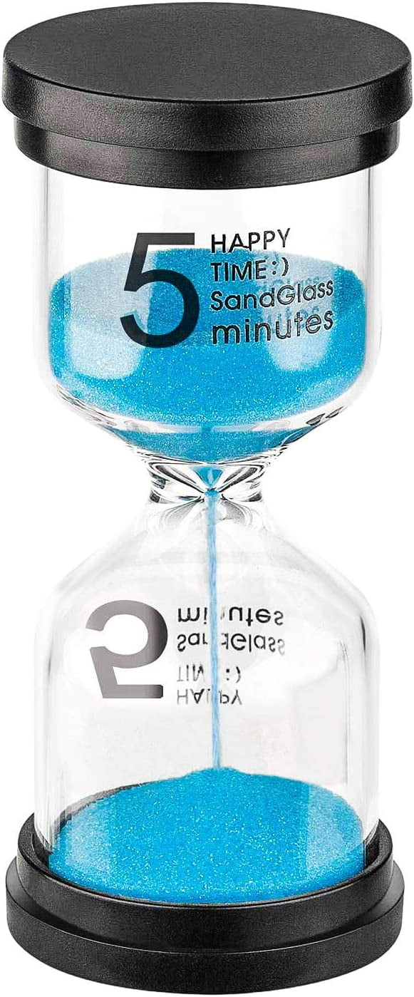 Sand Hourglass Timer 5 Minutes: Plastic Sand Clock 5 Minutes, Large ...
