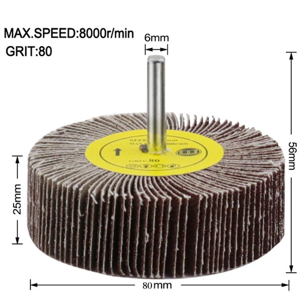Sand Ing Flap Wheel Disc Abrasive Grinding Wheel Polishing Tools 6mm ...