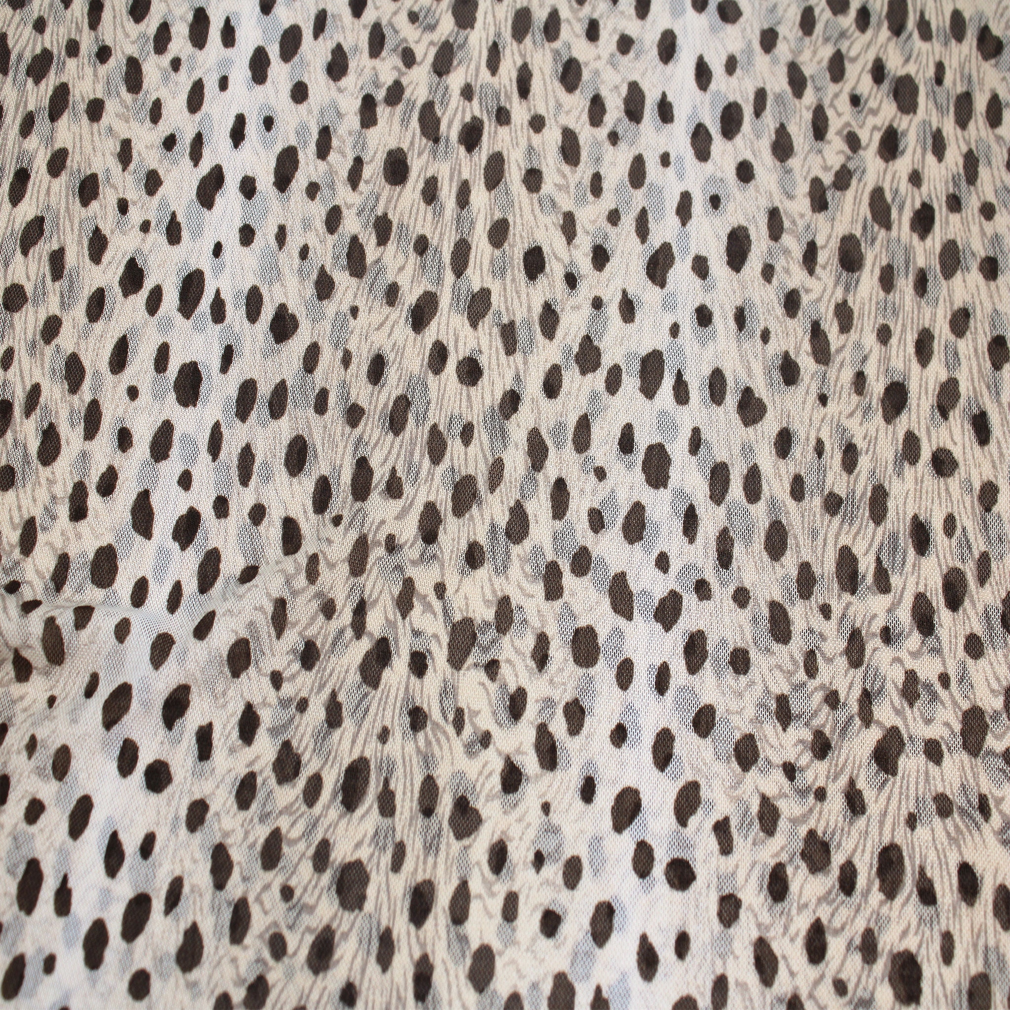 Sand Mocha 60" Wide Printed Poly Spandex Lace Power Mesh Fabric by The ...