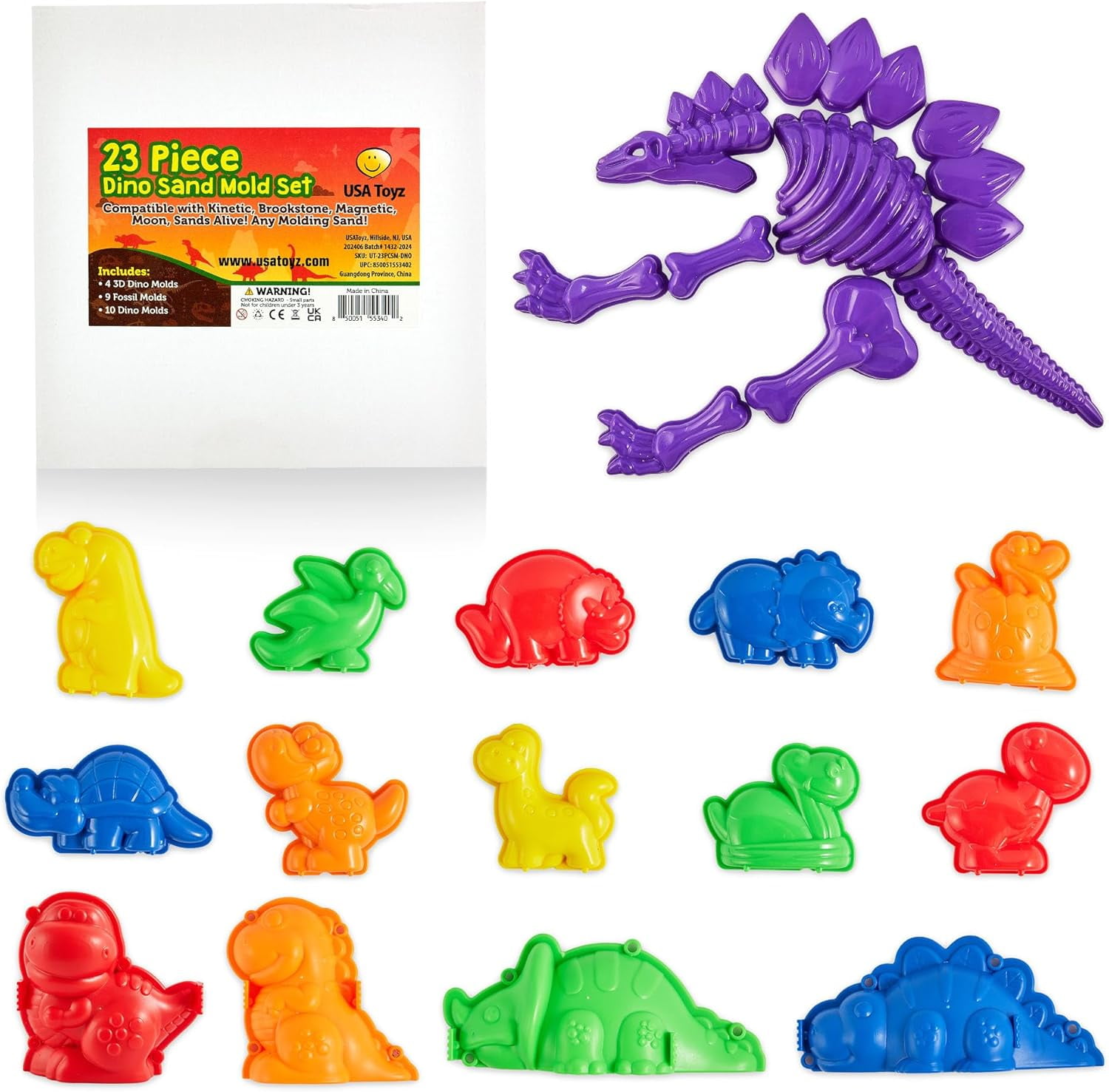 Sand Molds Beach Toys for Kids Set - 23pk Sandbox Toy for Toddlers ...