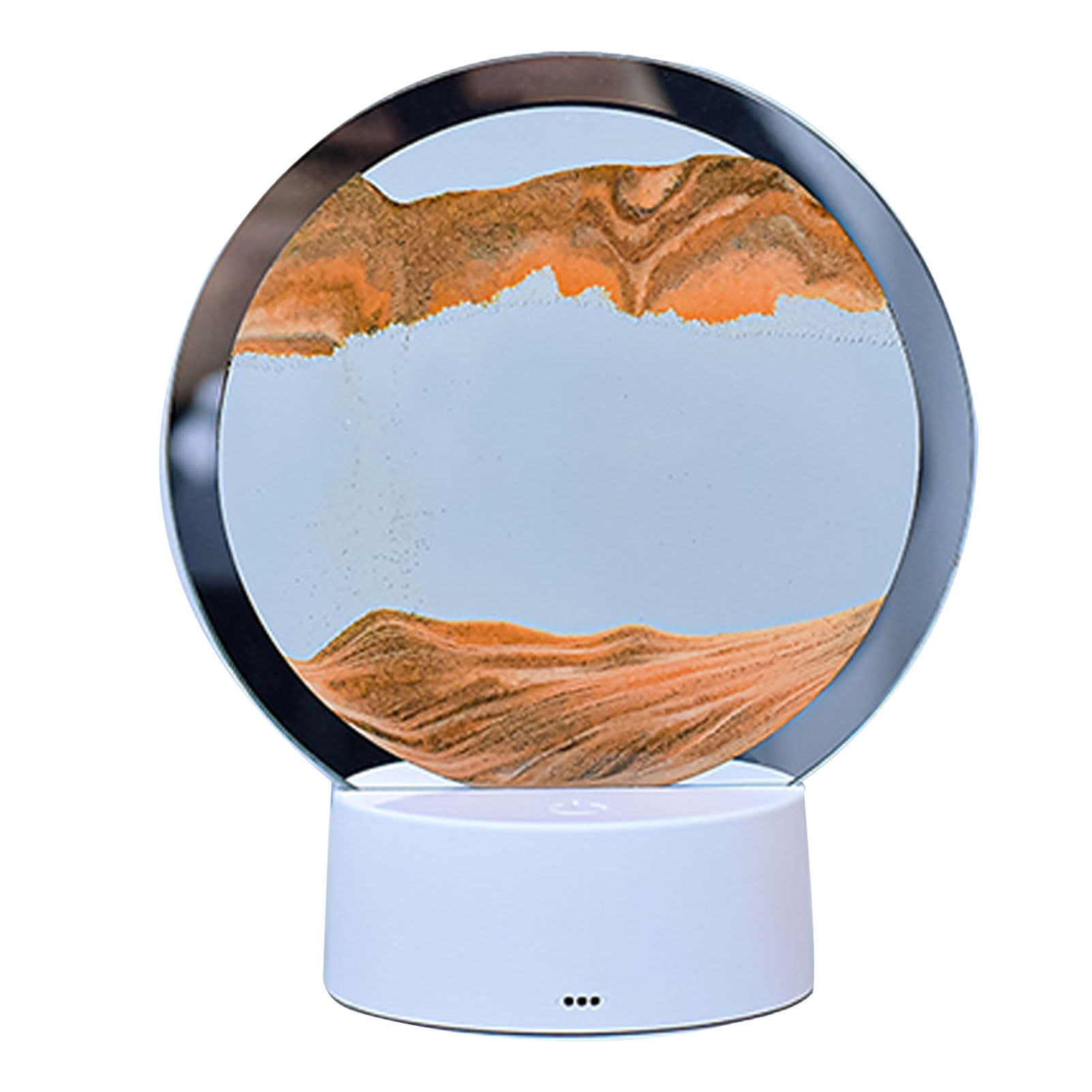 Sand Painting Table Lamp 7 Color 3D Hourglass Table Lamp Quicksand ...