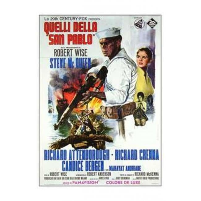 Sand Pebbles Movie Poster - 11 x 17 in. - Walmart.com