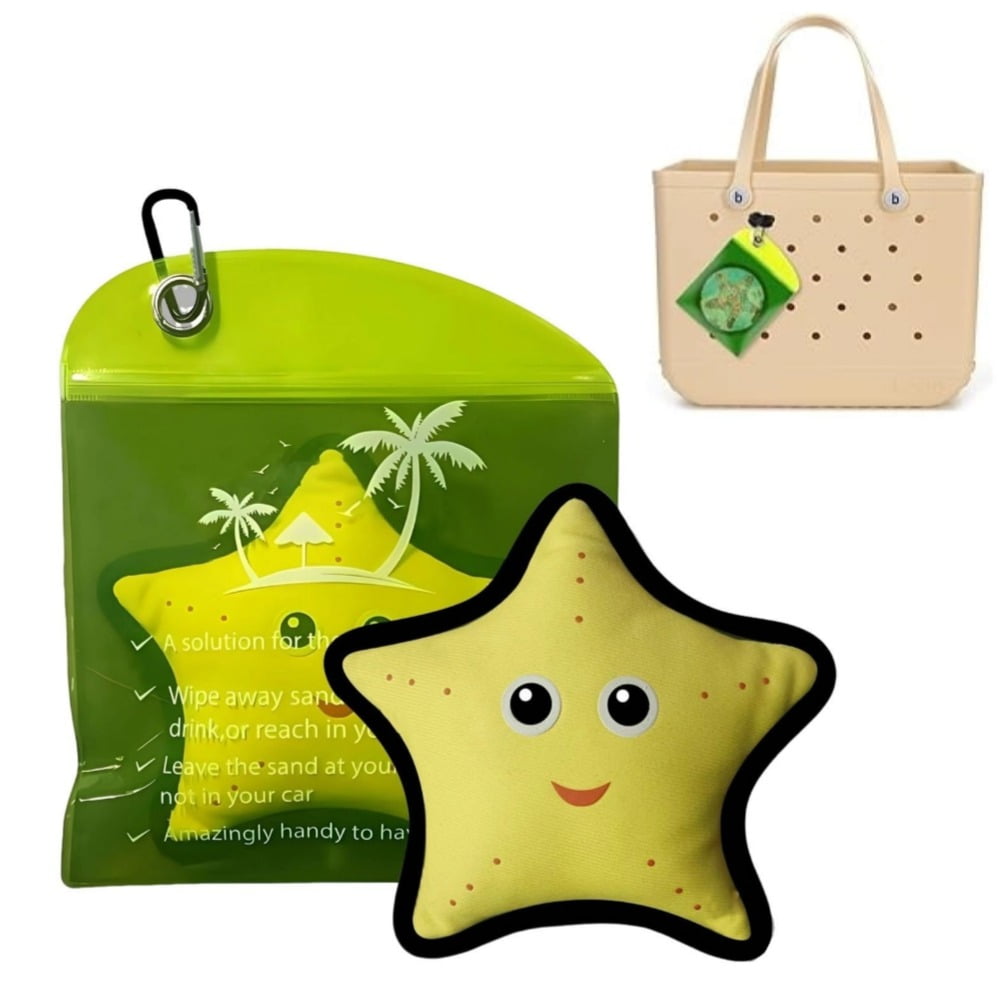 Sand Remover Bag for Beach & Pool – Star-ShapedTalc & Fragrance-Free ...