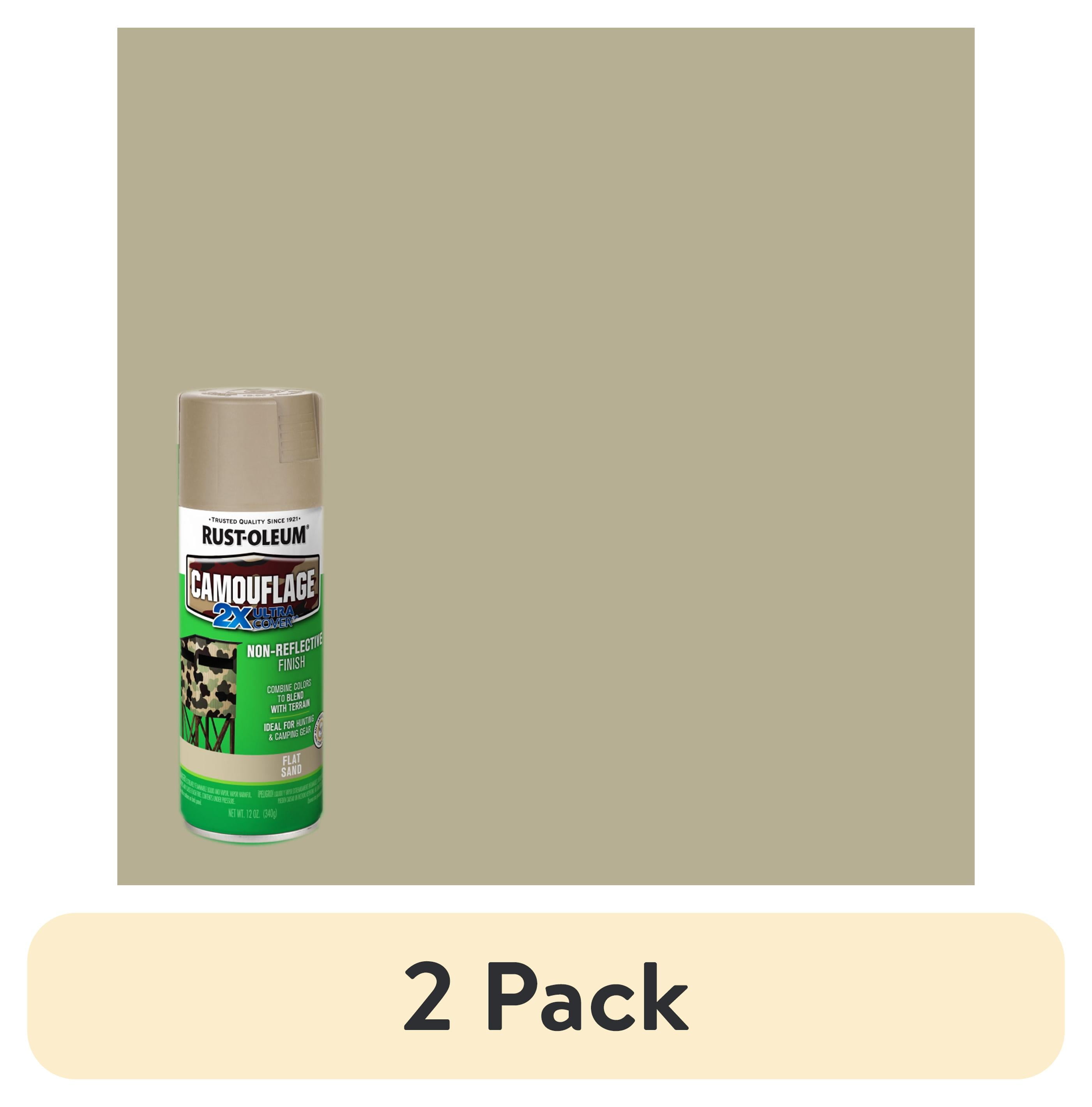 (2 pack) Sand, Rust-Oleum Camouflage 2X Ultra Cover Spray Paint-339004 ...