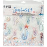 Sand & Sea Layered Plastic Embellishments 12"X12" 26 Epoxy Covered ...