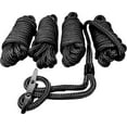 Sand Shark 15ft Boat Rope, 1/2in Dock Lines, Double-Braided Nylon ...