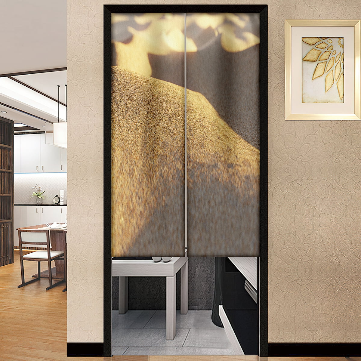 Sand Shells Star Linen Door Curtain Japanese Style Kitchen Partition ...