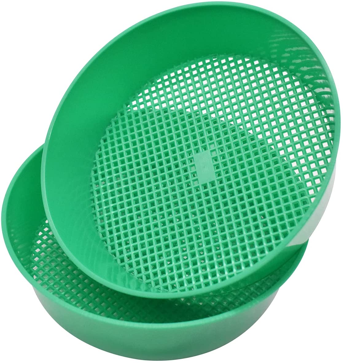 Sand Sieve Round Plastic Garden Sieve Set of 2 Compost Sieve Soil Sieve ...