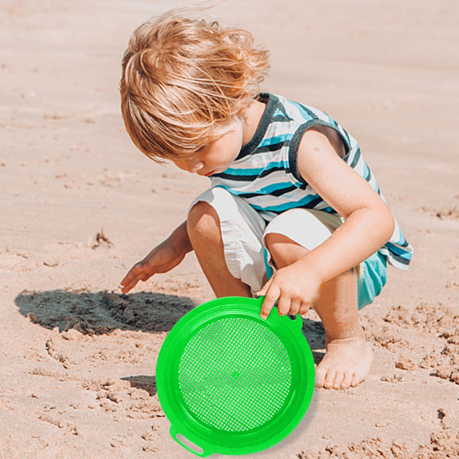 Sand Sieves Toys Plastic Sand Strainer Beach Toys Kids Playing Sand ...