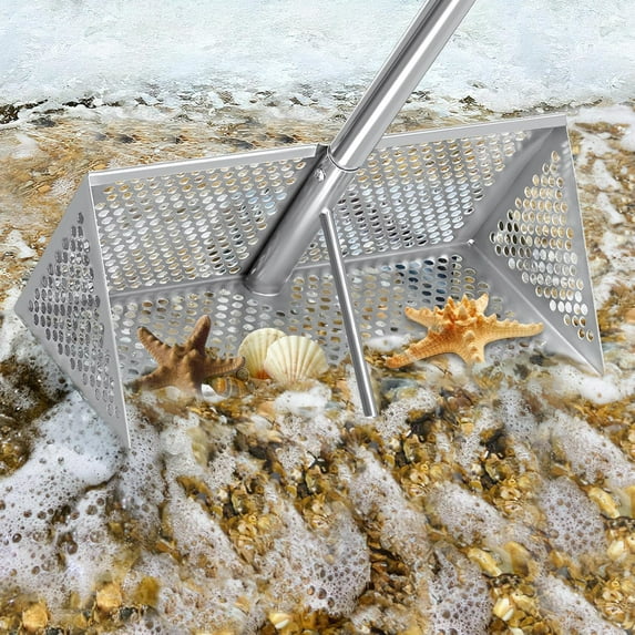 Sand Sifter, 304 Stainless Steel, 16'' Basket with Sharp Teeth, 60 ...