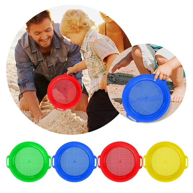 Sand Sifter Sieves,Sand Sieve Beach Toy,Plastic Sand Sifting Pan Set ...