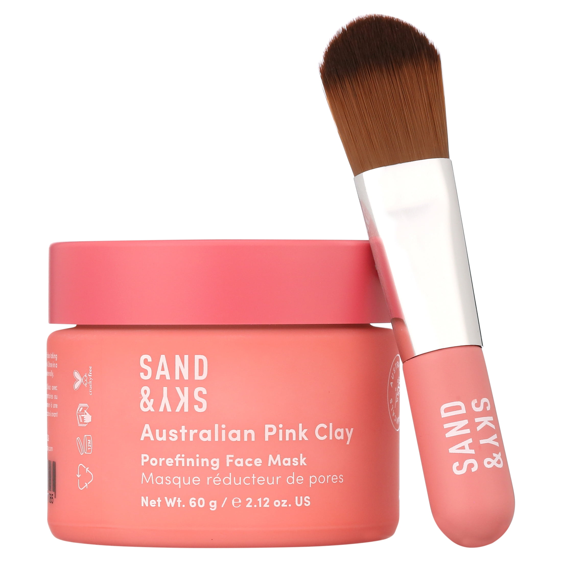 Sand And Sky Australian Pink Clay Porefining Face Mask 2 1 Oz