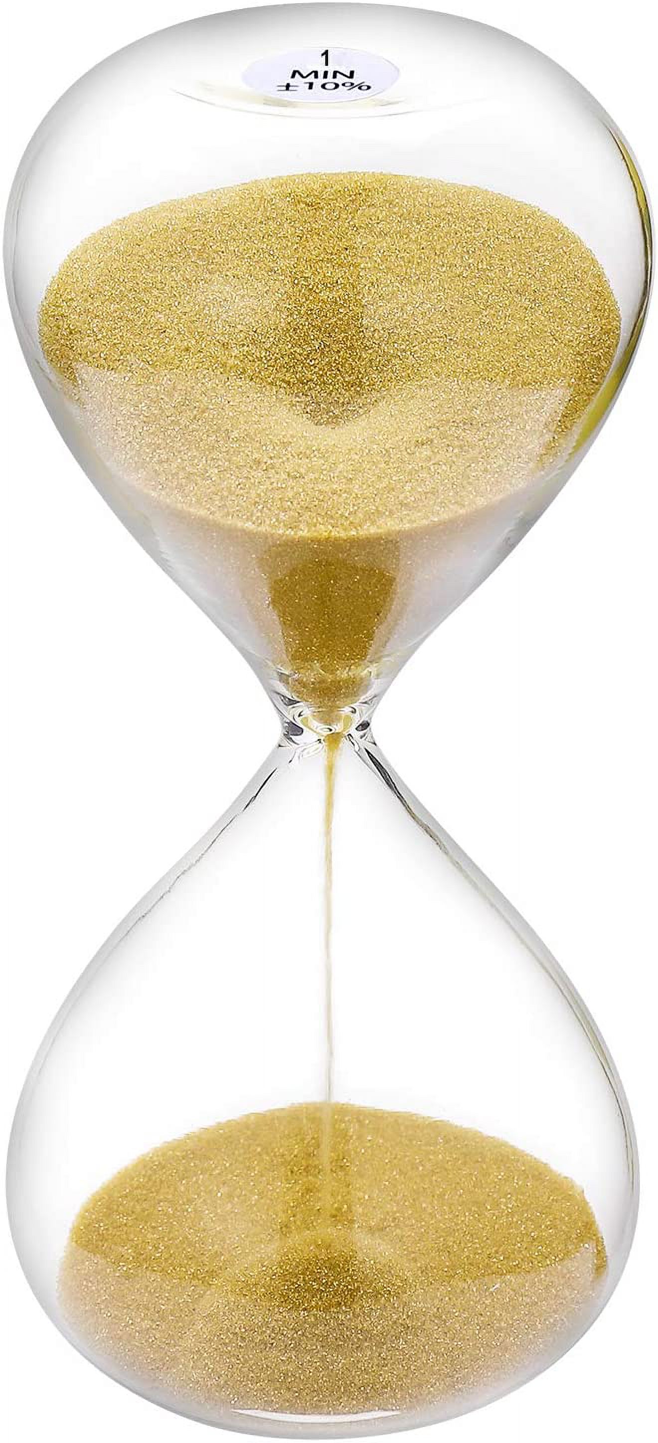 Sand Timer 1 Minute Hourglass, Gold Sand Watch 1 Min, 5.1 Inch Sand ...