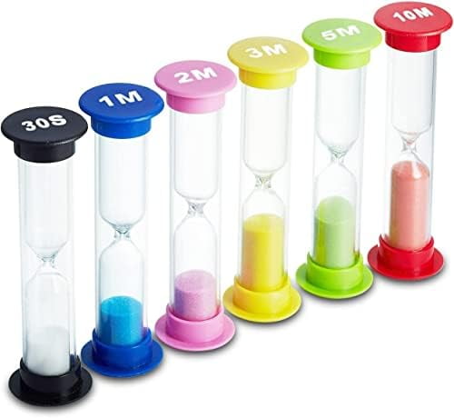 Sand Timer 6 Colors Hourglass Sandglass Sand Clock Timer 30sec / 1min ...