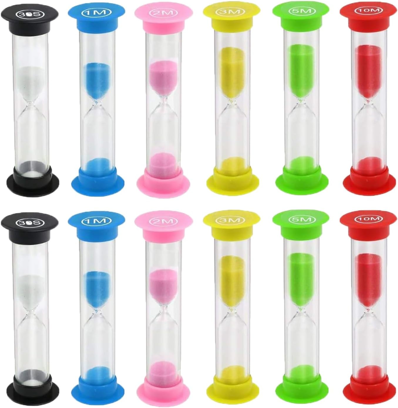Sand Timer, Colorful Hourglass Sandglass Sand Clock Timers Set for ...