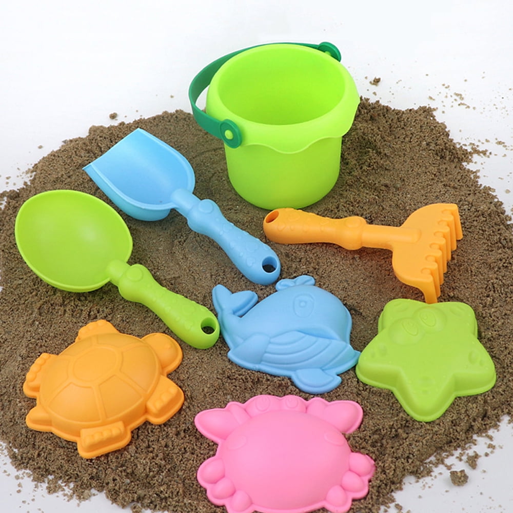 Sand Toy Beach Toys For Toddlers Kids Boys Girls Sand Bucket Rake ...