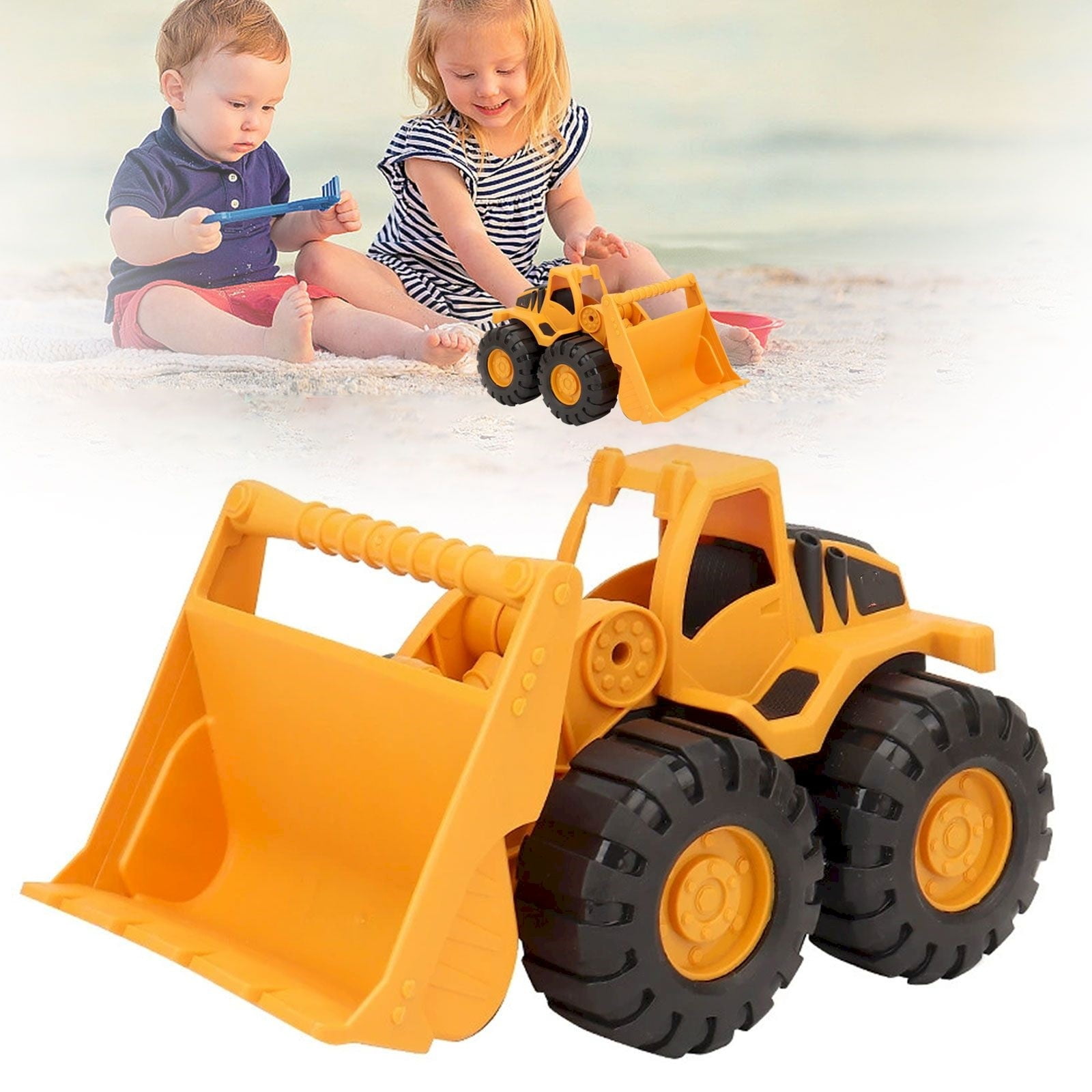 Sand Toy Digger & Dump Truck | Beach & Sandpit Play Vehicle for Kids (1 ...